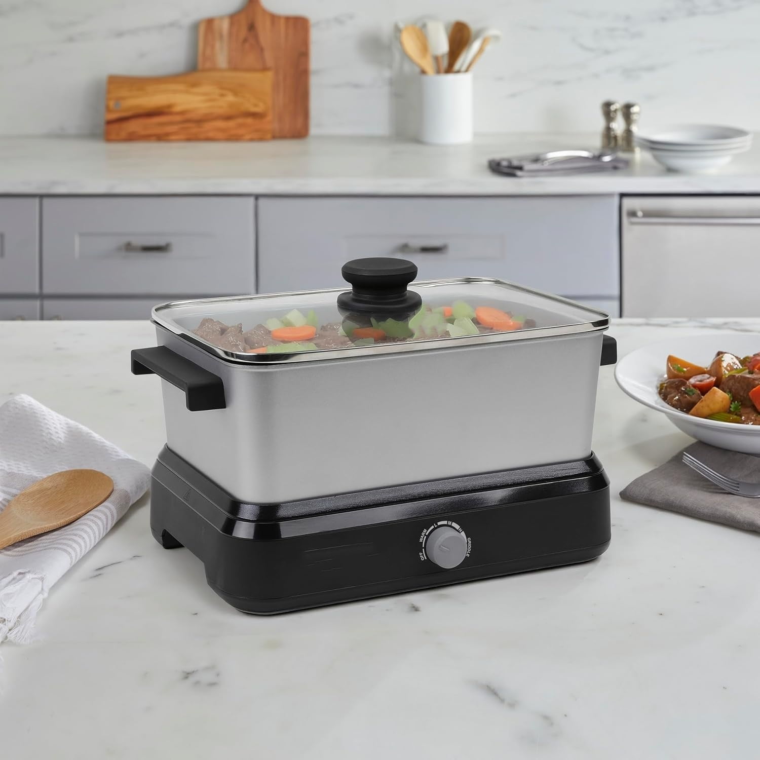 Versatility Slow Cooker Large Capacity Non-stick Cooking Vessel ...