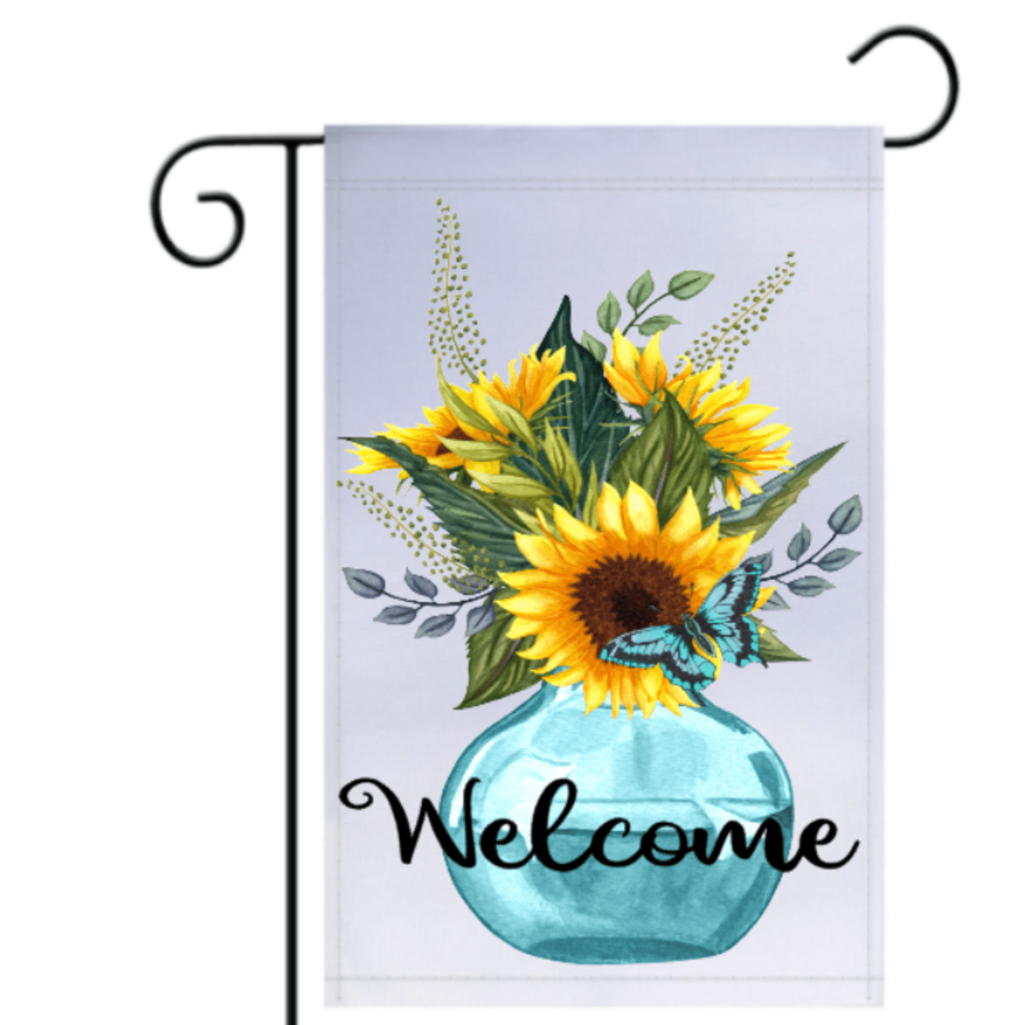 Versatility Welcome Flag Sunflower Porch Decor 12x18 inch - Walmart.com