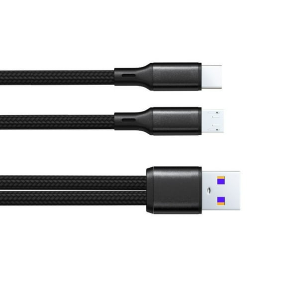 Versatilitys 2 In 1 Type C Cable Auto USB C Cable For Efficient Power ...