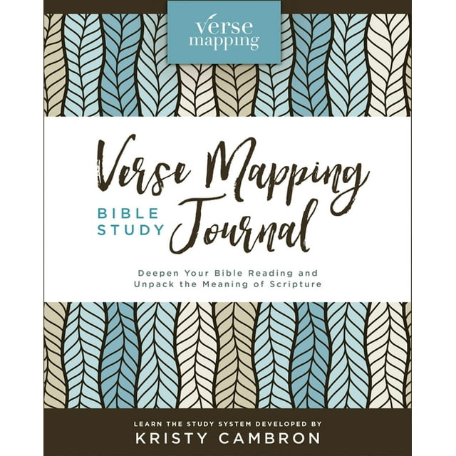 Verse Mapping Verse Mapping Bible Study Journal: Deepen Your Bible ...