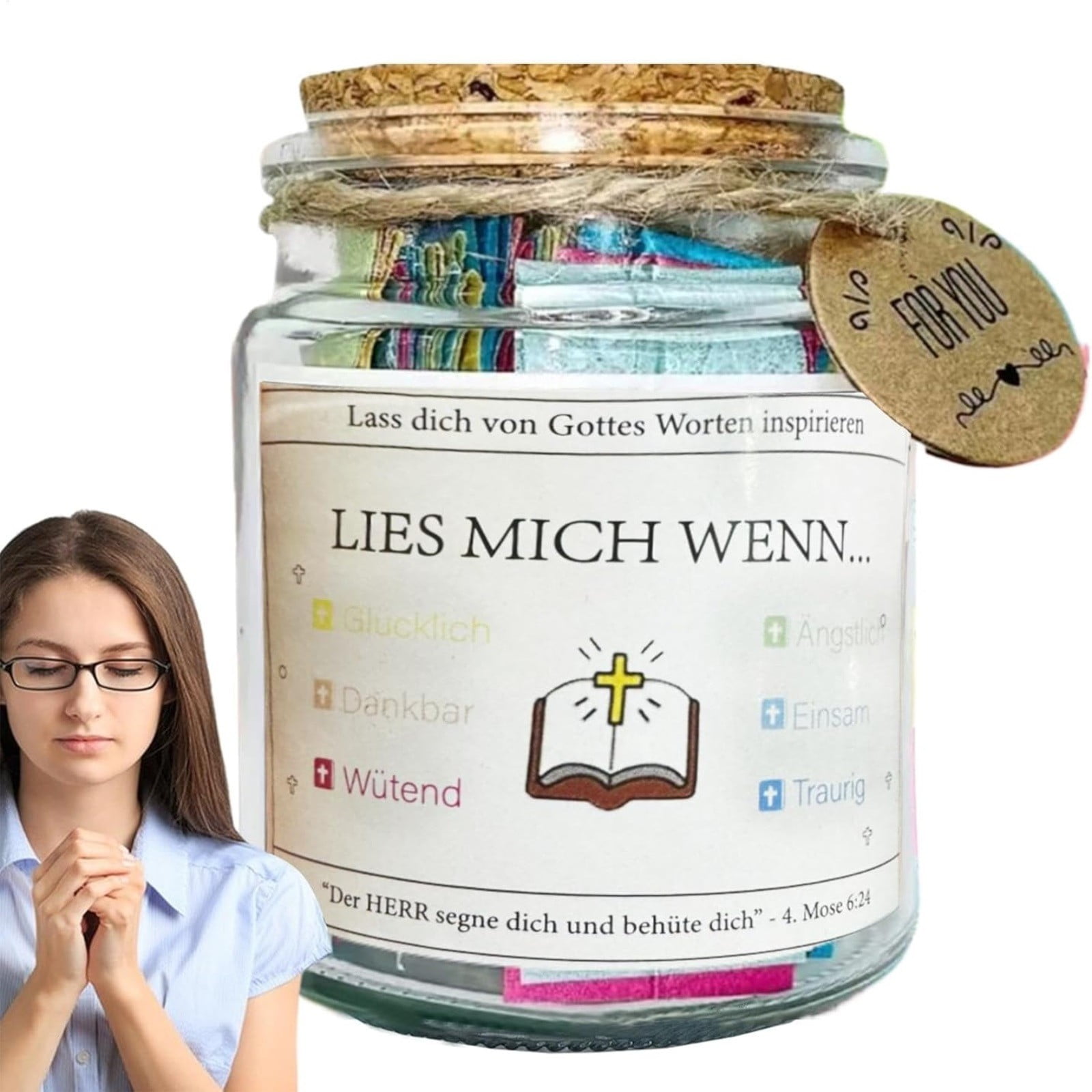 Verses Glass Prayer Jar Colorful Verses For Based Nourish The Soul With ...