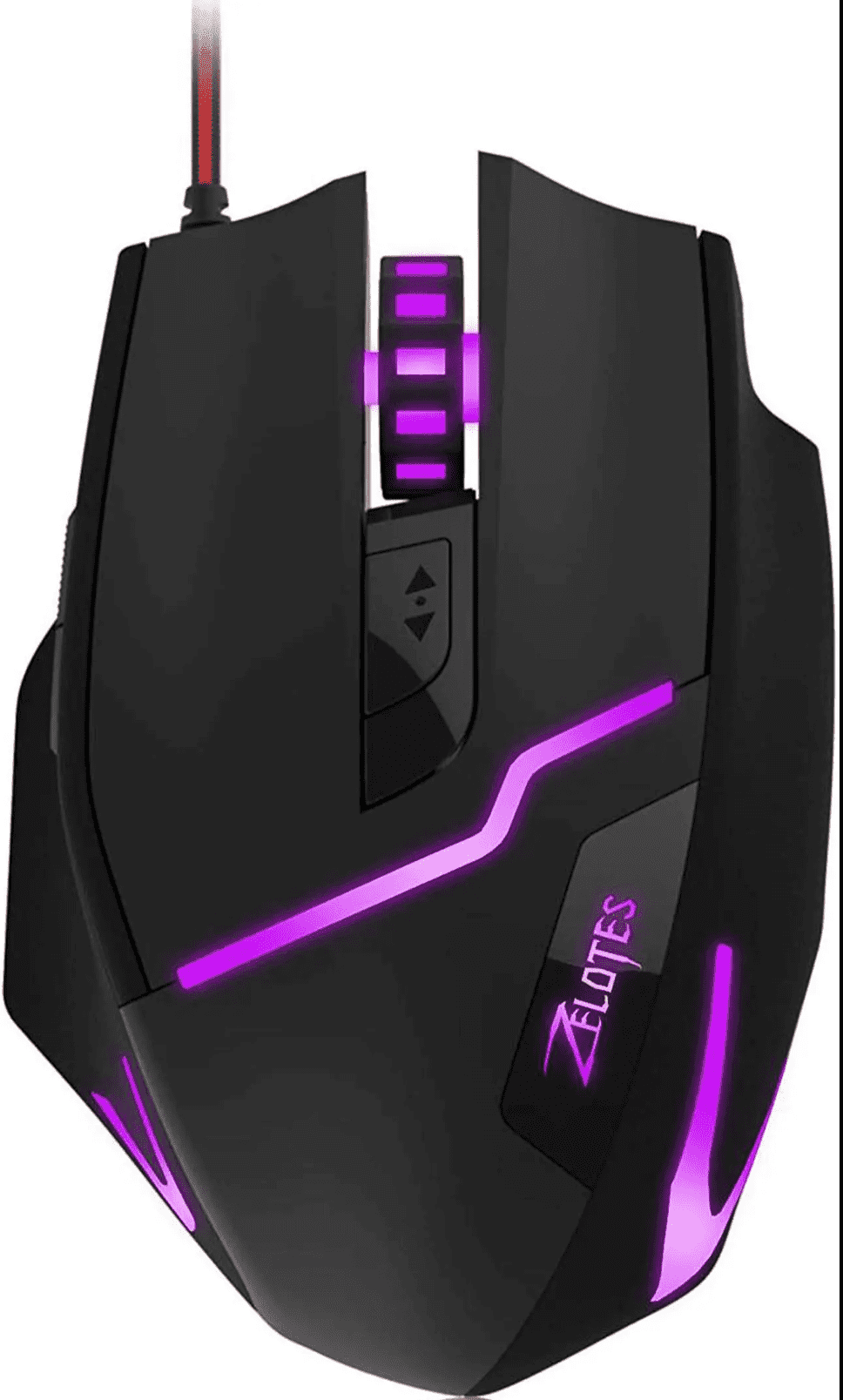 VersionTECH. T10 Gaming Mouse Wired, 7200 DPI Adjustable, 7 Programmed Buttons, 7 Circular ...