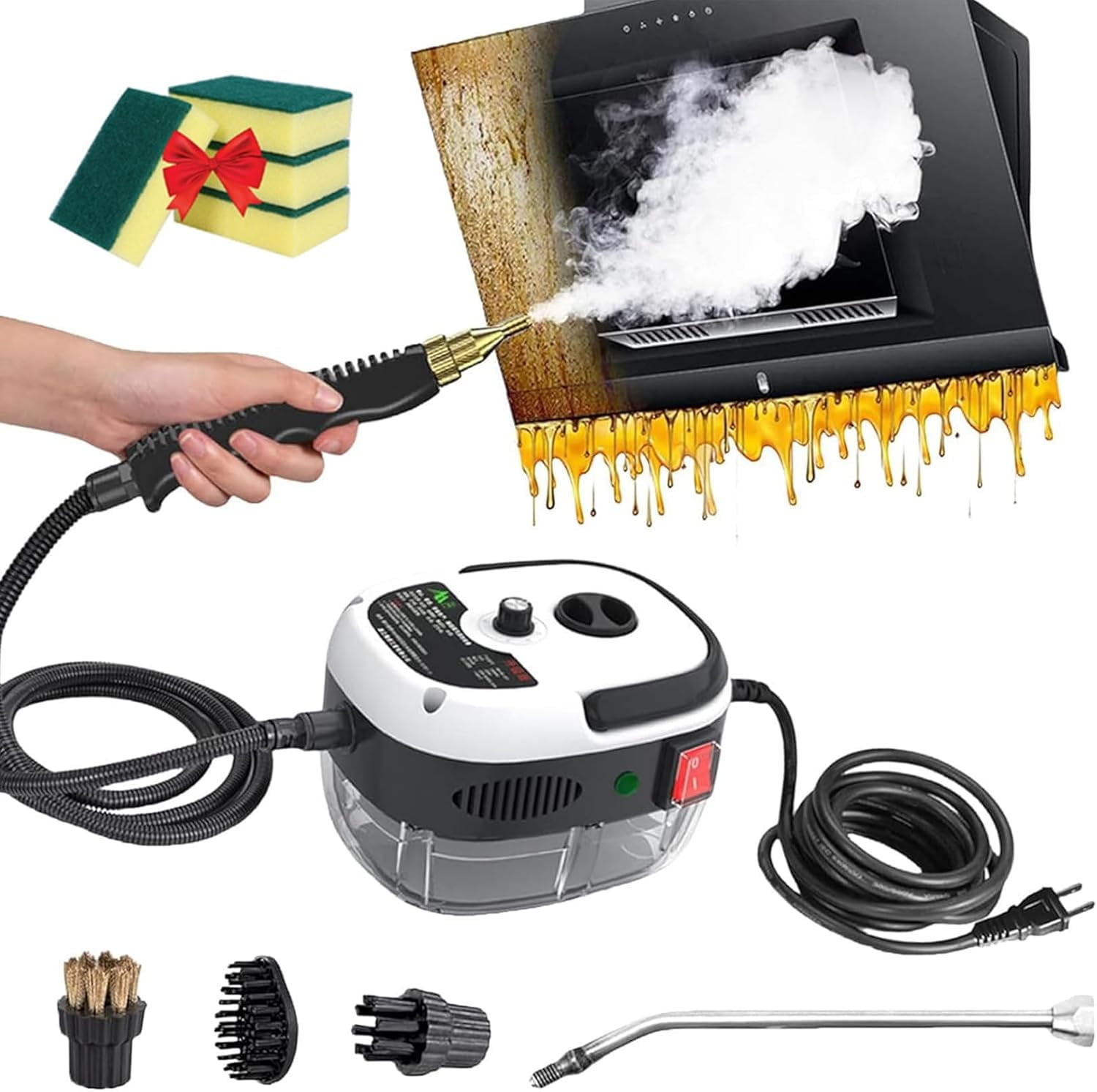 Versora Pro Car Steam Cleaner 2500w High-Temp Portable Machine, 6 ...