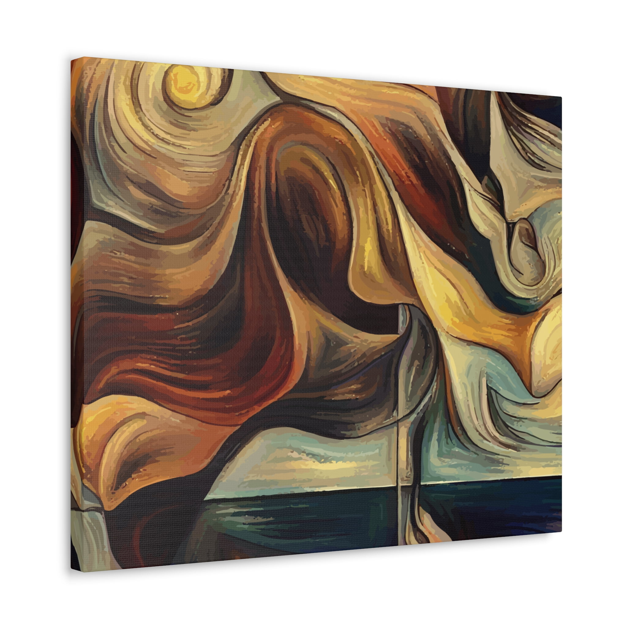 #VersusArt Series Da Vinci Vs Van Gogh Abstract Canvas Wraps 24X20X1.25 ...