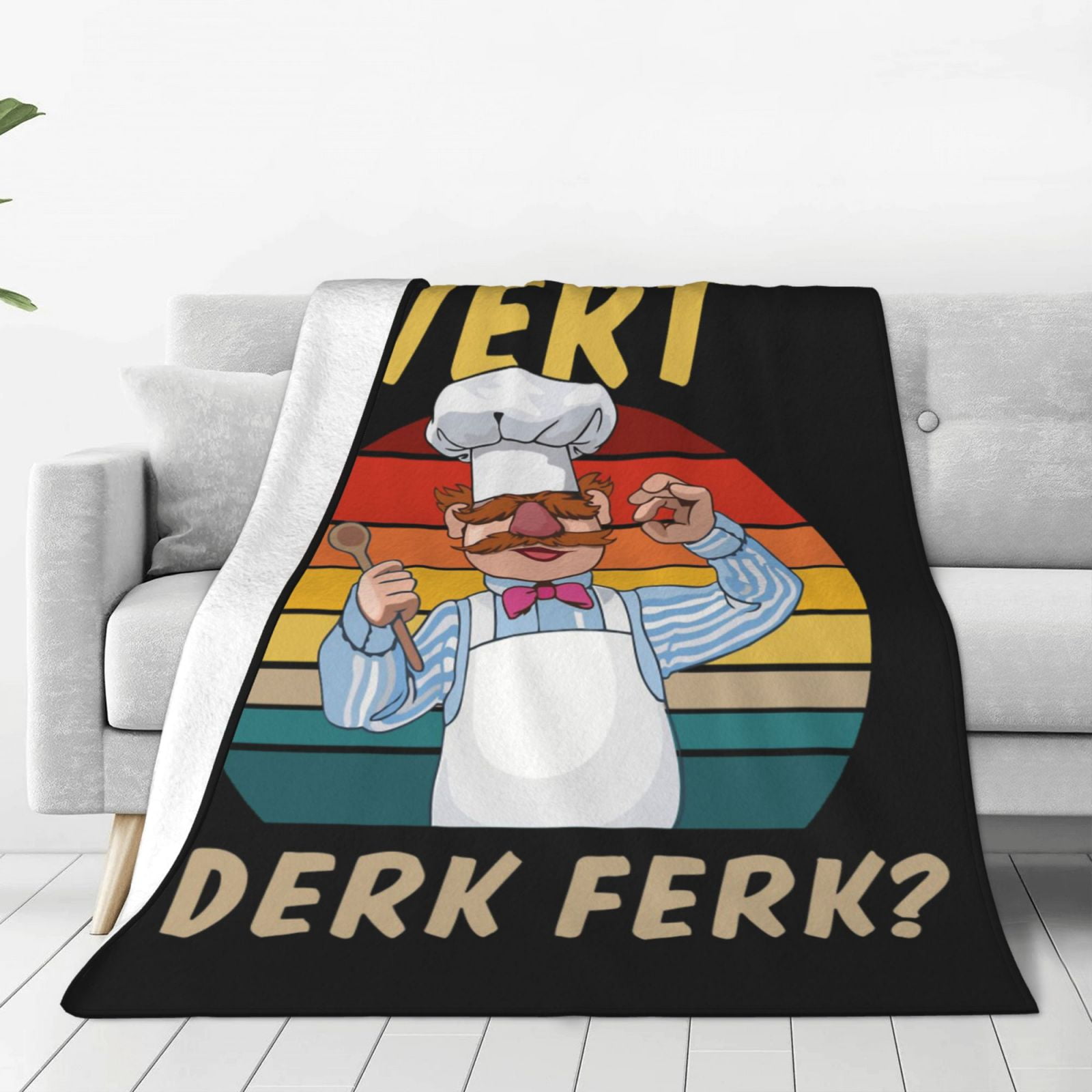 Vert Der Ferk Bed Blanket Fleece Throw Blankets Sofa Plush Soft Warm ...