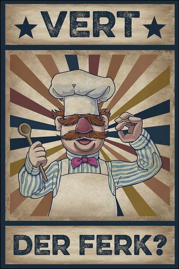 Vert der ferk Swedish chef poster 11 x 17 Inch Poster - Walmart.com