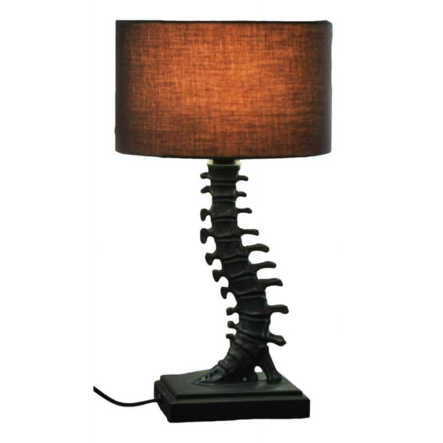 Vertebrae Back Bones Spine Skeleton Human Anatomy Table Lamp With Black ...