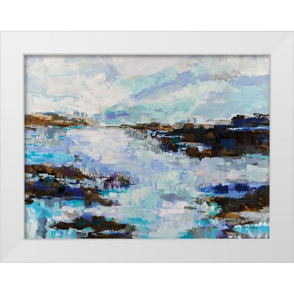 Vertentes, Jeanette 14x12 White Modern Wood Framed Museum Art Print ...