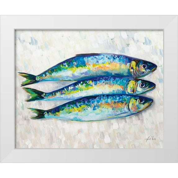 Vertentes, Jeanette 14x12 White Modern Wood Framed Museum Art Print ...
