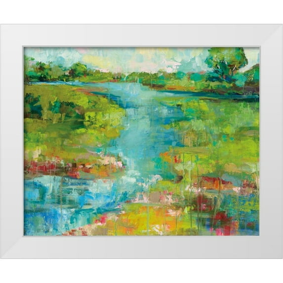 Vertentes, Jeanette 14x12 White Modern Wood Framed Museum Art Print ...