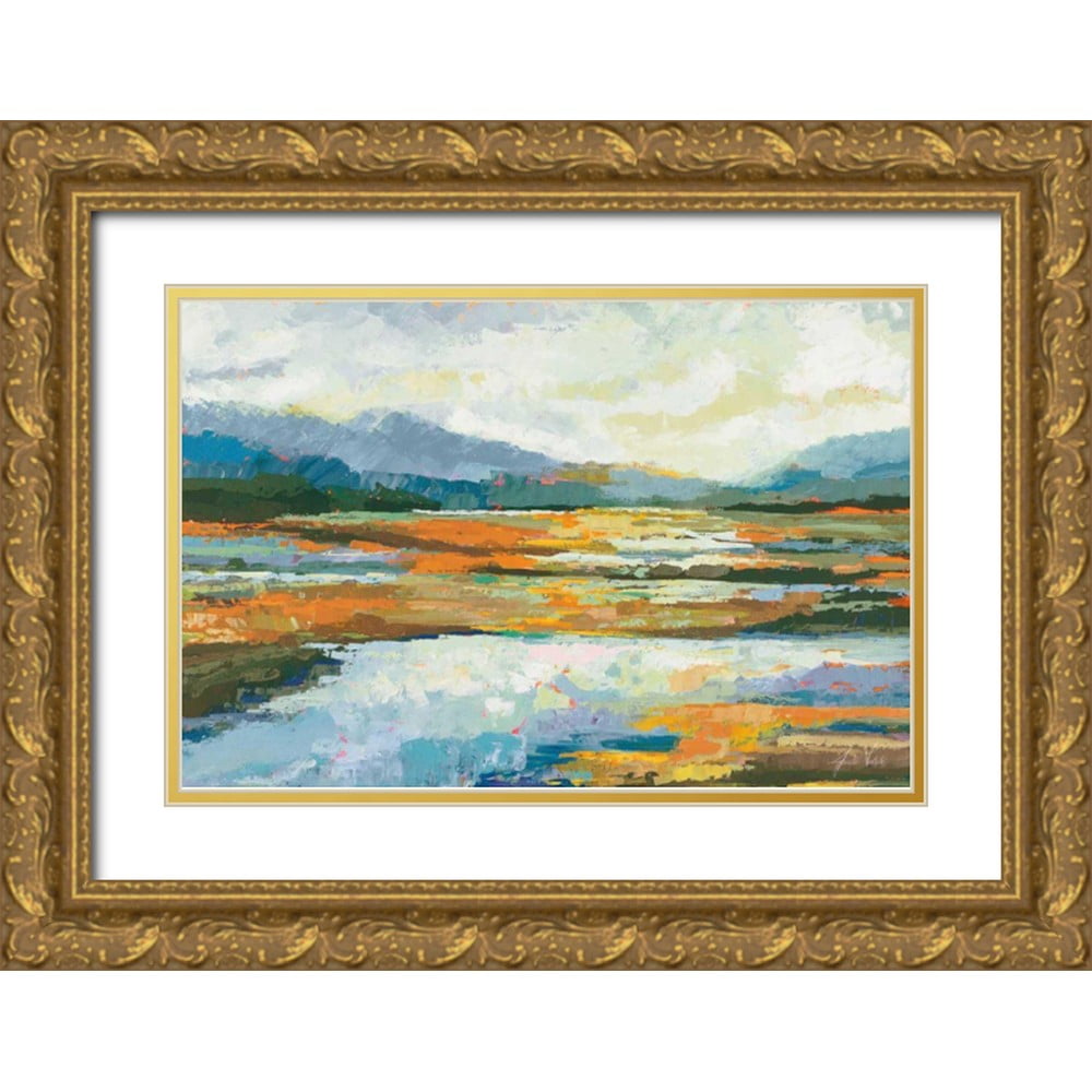 Vertentes, Jeanette 24x17 Gold Ornate Wood Framed with Double Matting ...