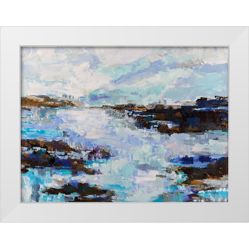 Vertentes, Jeanette 24x19 White Modern Wood Framed Museum Art Print ...