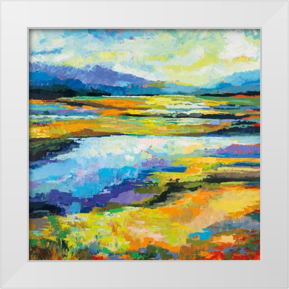 Vertentes, Jeanette 26x26 White Modern Wood Framed Museum Art Print ...