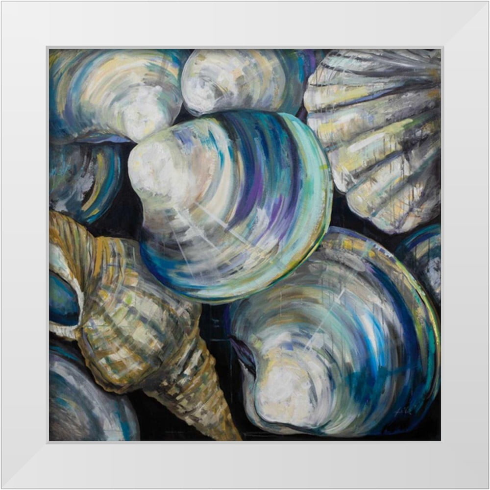 Vertentes, Jeanette 26x26 White Modern Wood Framed Museum Art Print ...