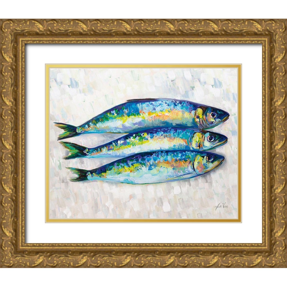 Vertentes, Jeanette 32x26 Gold Ornate Wood Framed with Double Matting ...