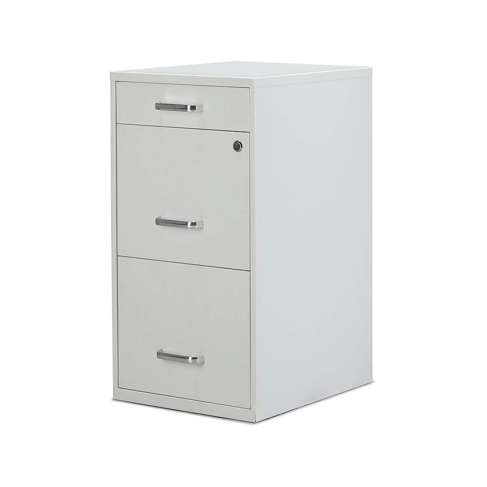 Vertical 3-Drawer File Cabinet for Letter Size Documents, Lockable ...