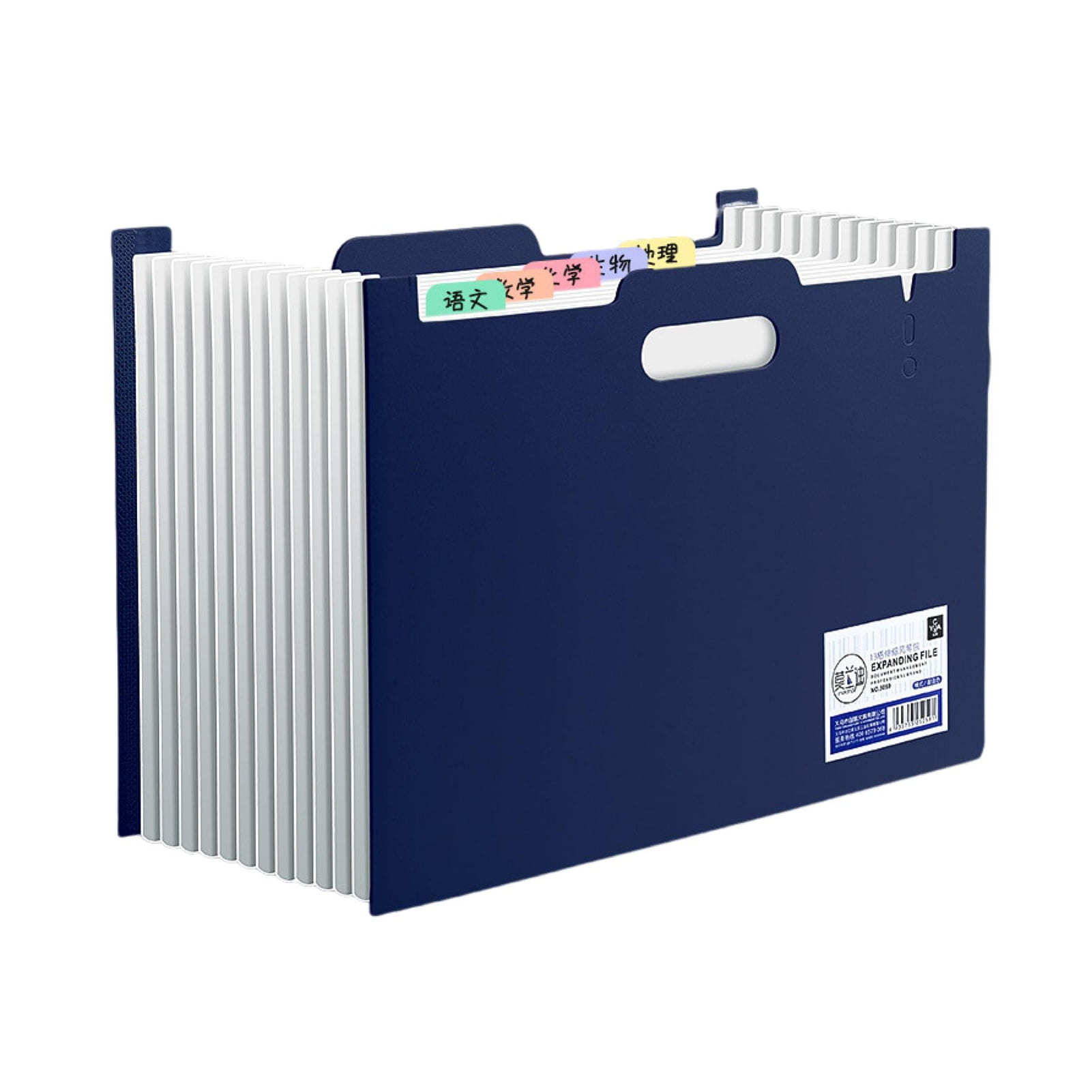 Vertical Accordion Bag Color-coded Index Labels Accordion File Folder ...