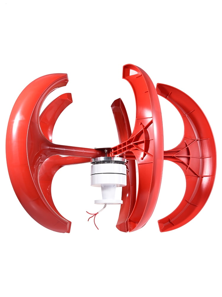 Vertical Axis Wind Turbine 400W 12/24V, 5-Blade Generator Kit with ...