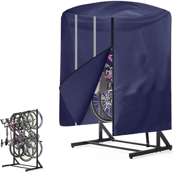 Vertical Bike Rack Cover for Garage - Waterproof Freestanding Bike ...