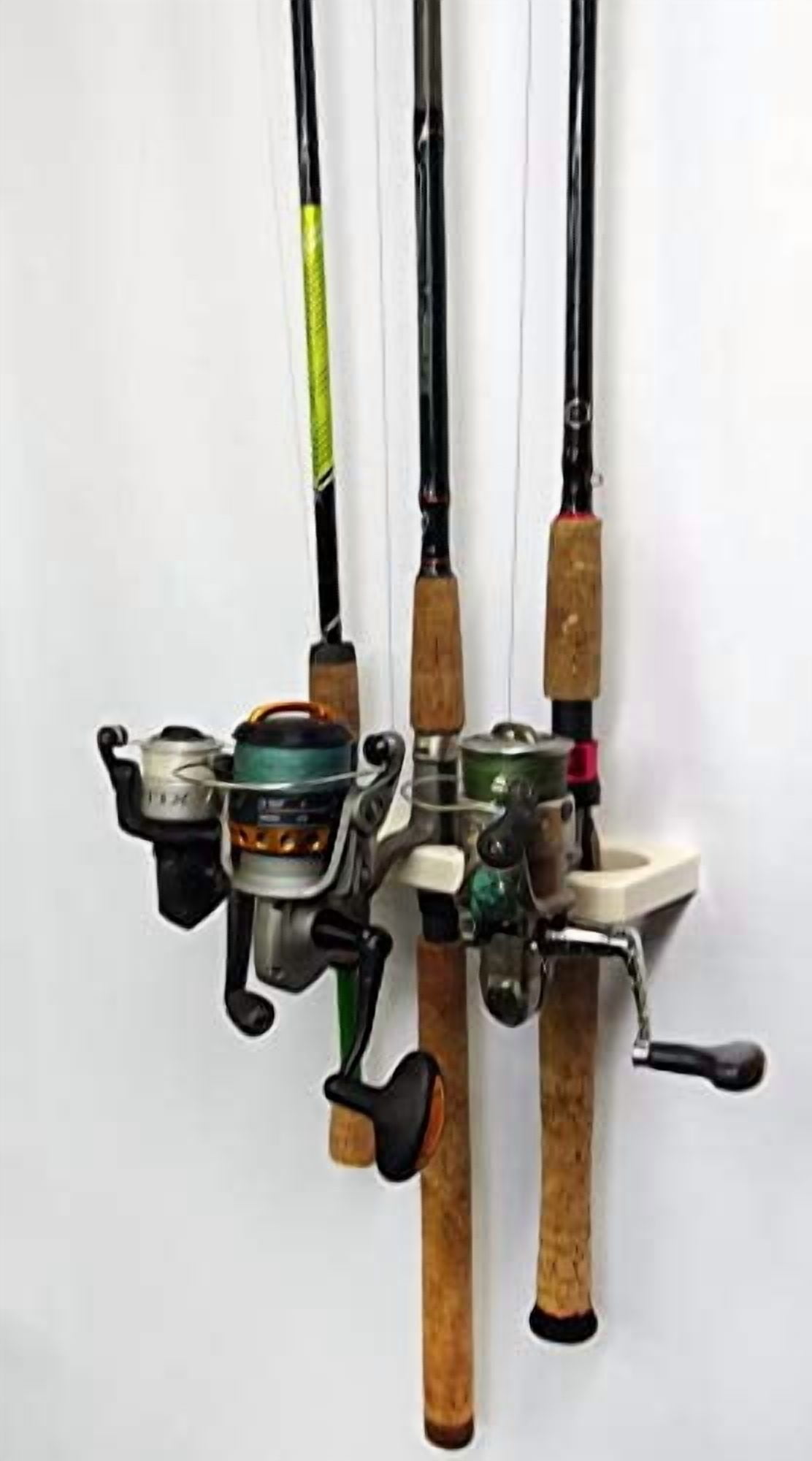 Vertical Boat Rod Holder - Console or Wall - 3 Rods BUNGEE - Walmart.com