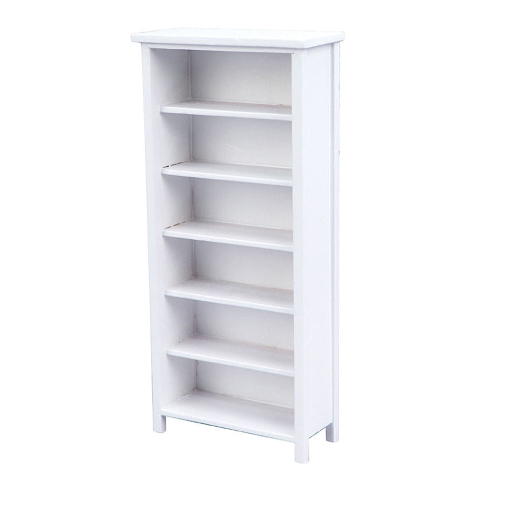 Vertical Bookcase Model White Home Decor Wooden Household Tiny ...