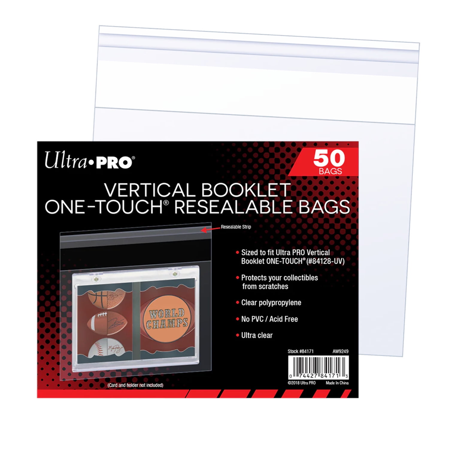 Vertical Booklet ONE-TOUCH Resealable Bags (50ct) - Walmart.com