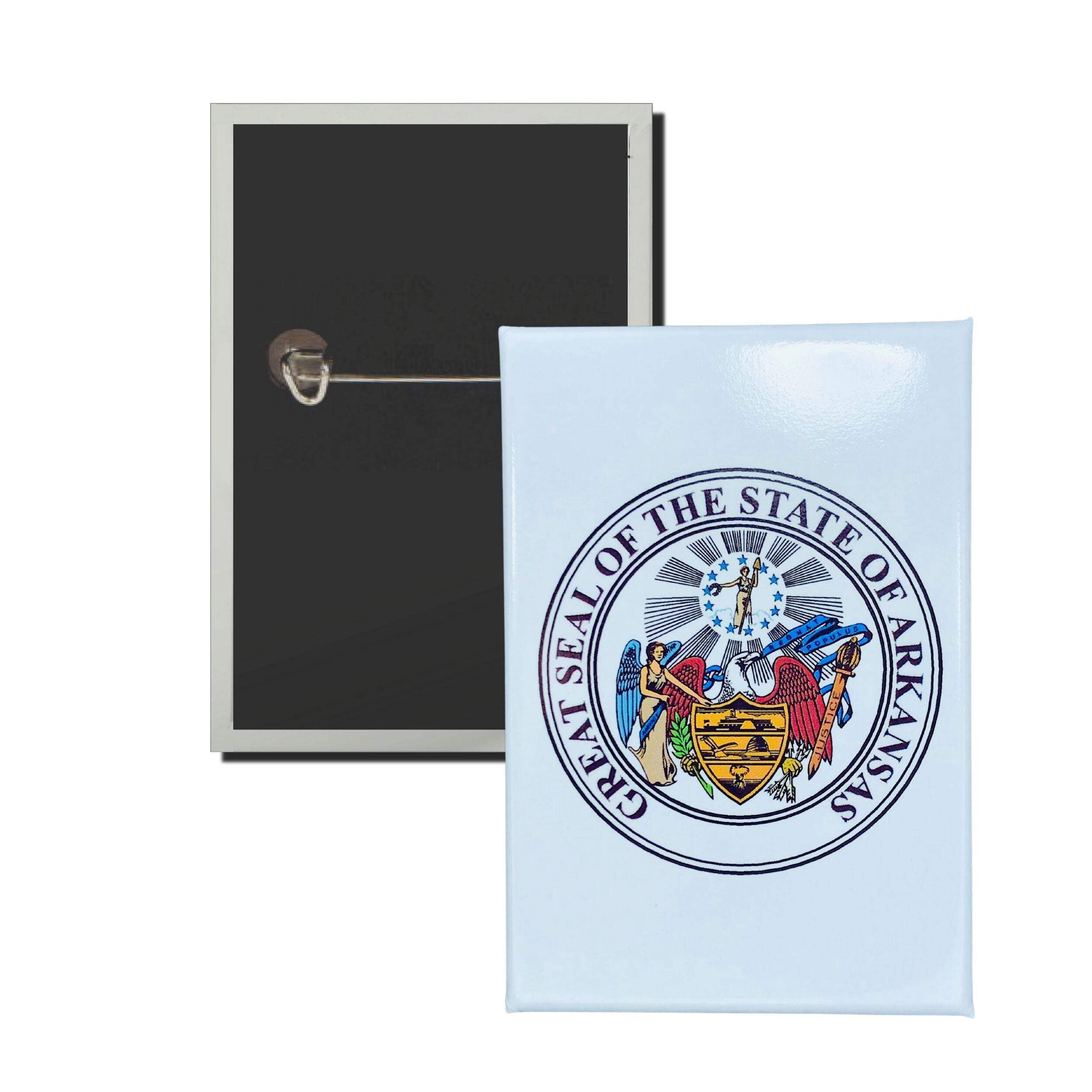 Vertical Button - State Seal Arkansas - USA | State Seal Button | USA ...