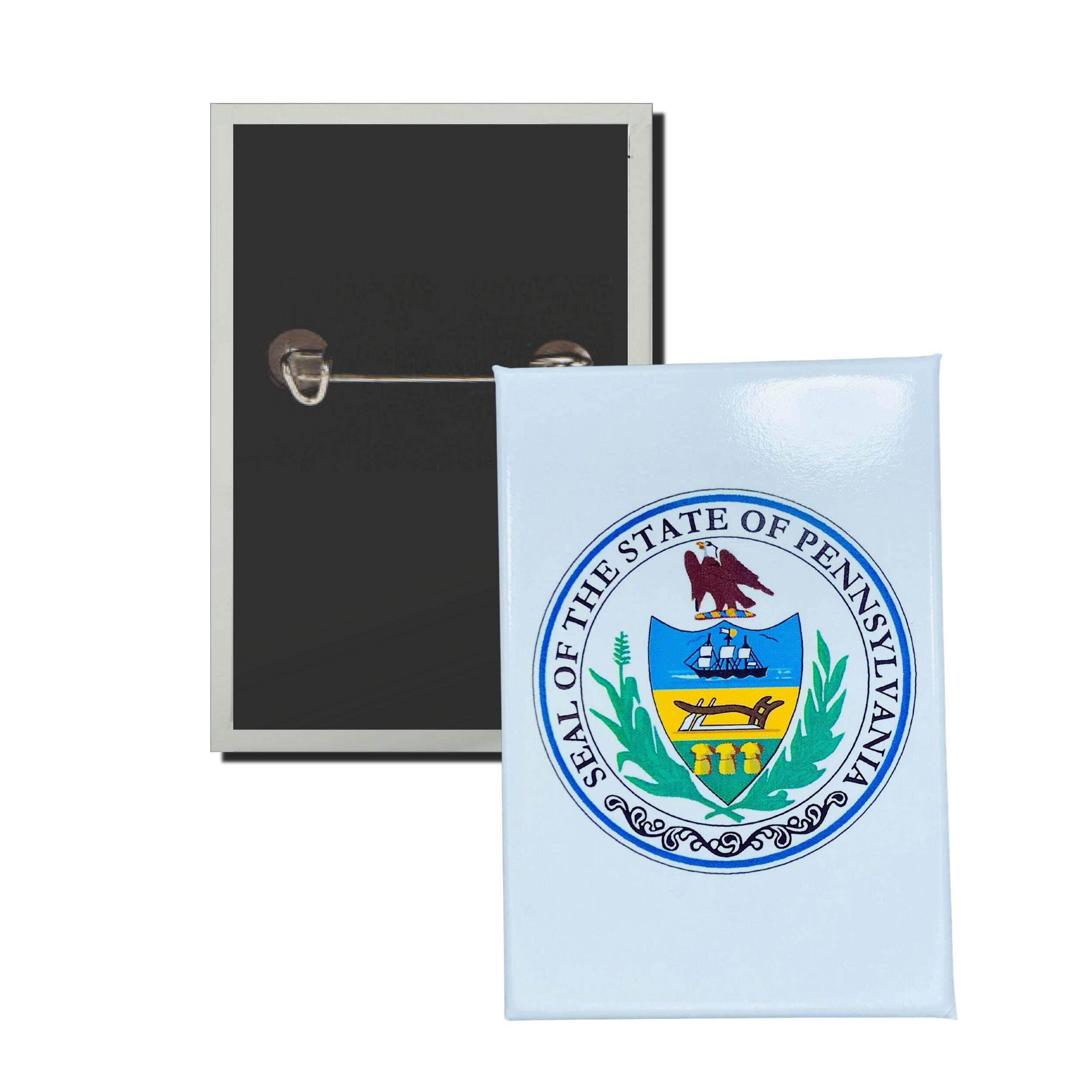 Vertical Button - State Seal Pennsylvania - USA | State Seal Button ...
