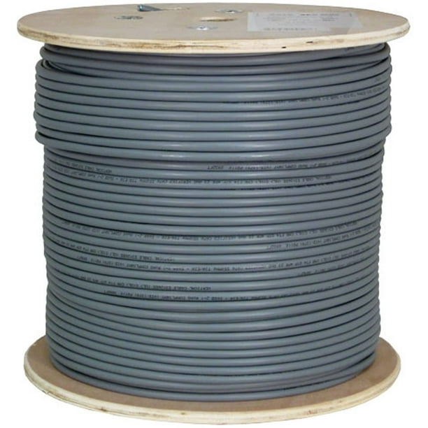 Vertical Cable 064 Series 1000ft Cat6A Solid Network Cable - Gray ...