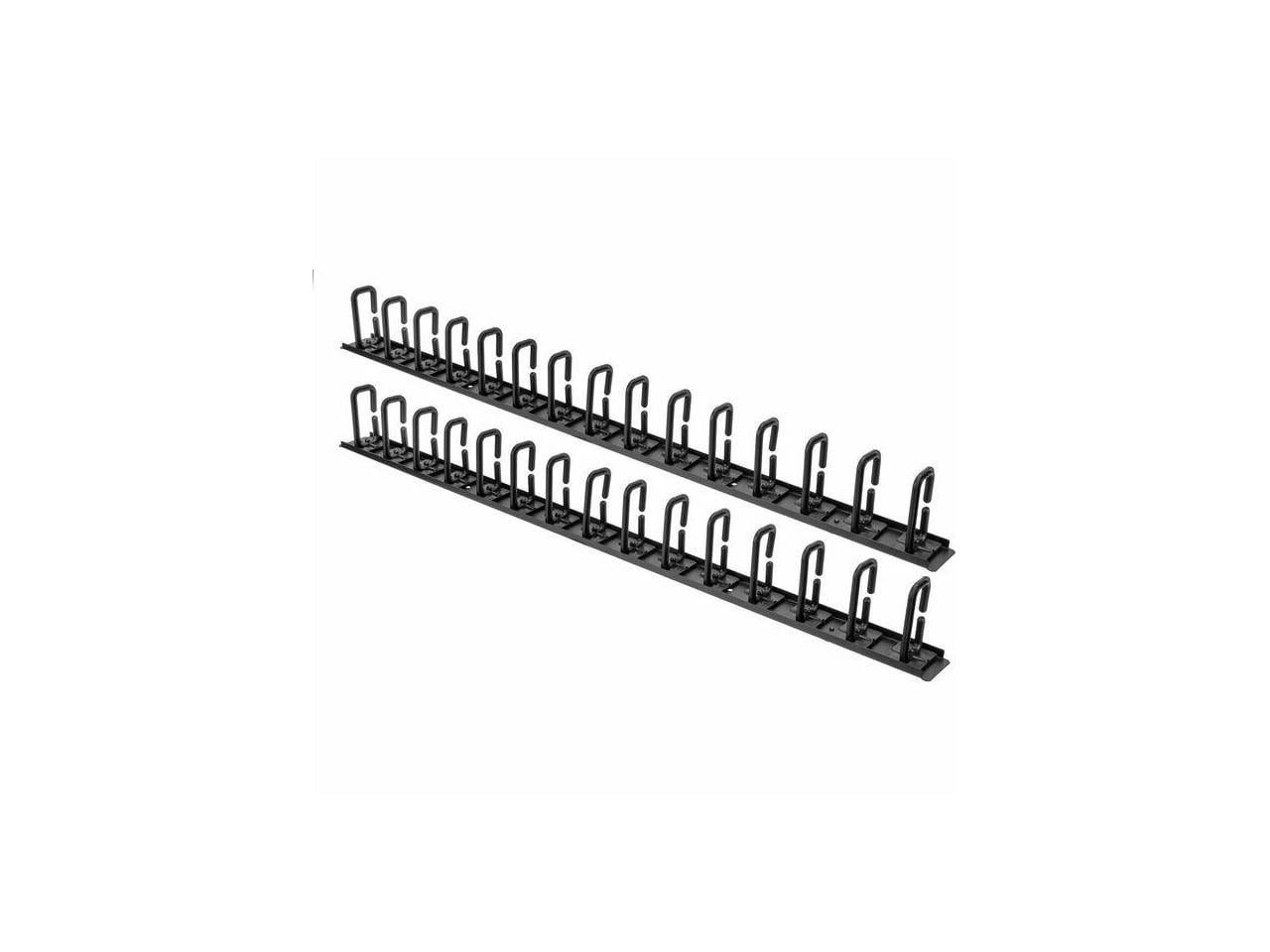 Vertical Cable Organizer with D-Ring Hooks - 0U - 6 ft. - Vertical ...