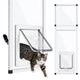 Vertical Cat Door For Window Fits 31"-42" Height 1-mintall | Aluminum ...