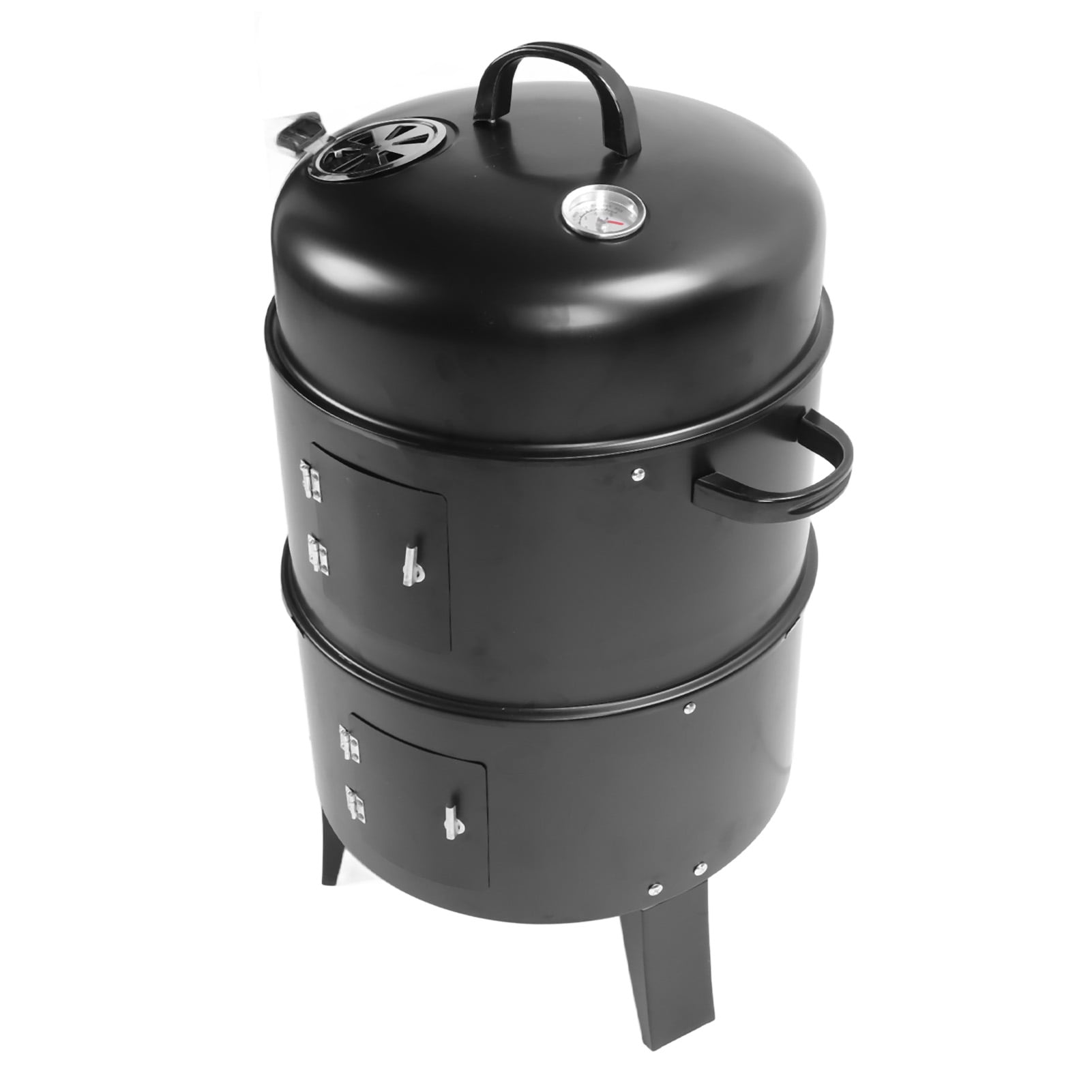 Vertical Charcoal Smoker 3 in 1 Layer Grill Barbecue BBQ with ...