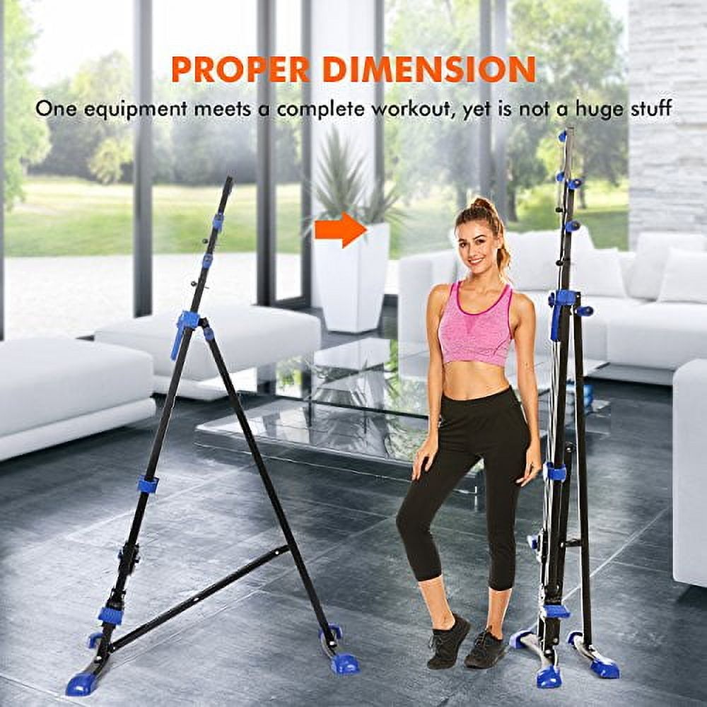 Vertical Climber Exercise Machine, Upgraded Folding Stair Climber ...