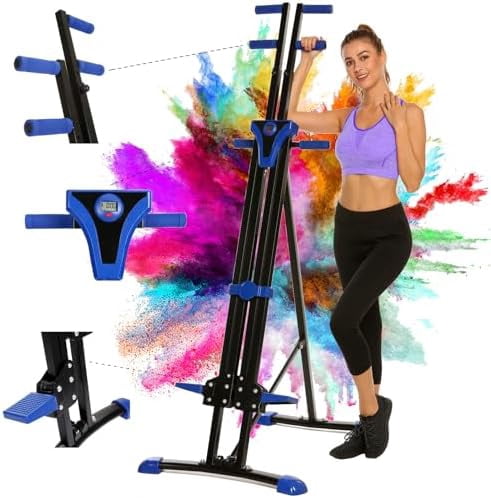 Vertical Climber for Home Gym Upgrade Folding Exercise Stair Stepper ...