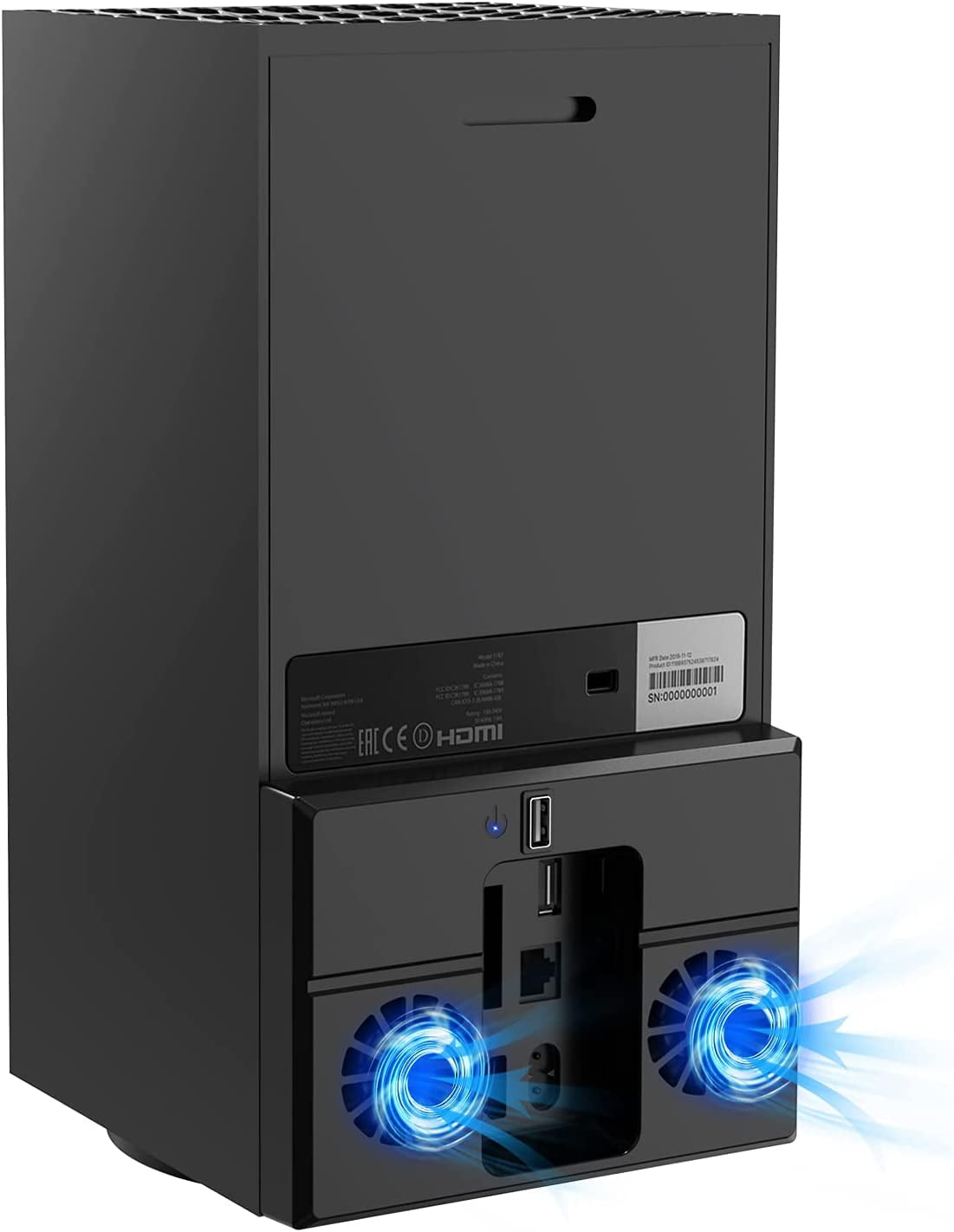 Vertical Cooling Fan for Xbox Series X, USB Powered Cooling Stand ...