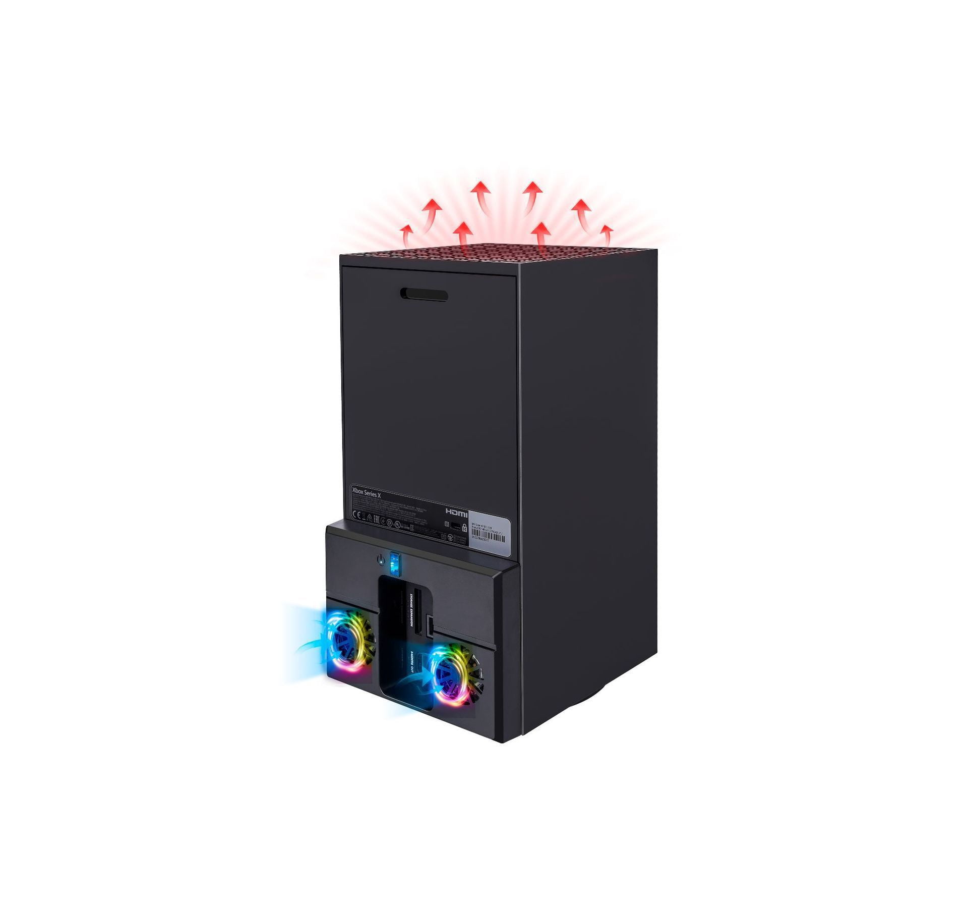 Vertical Cooling Fan with Dual Fans and USB Port for Xbox Series X Host ...