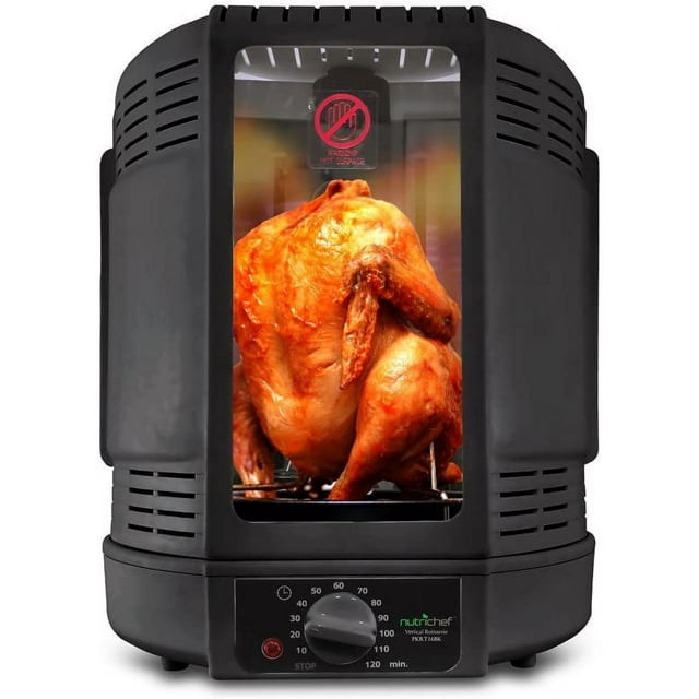 Vertical Countertop Rotisserie Rotating Oven (Black) - Walmart.com