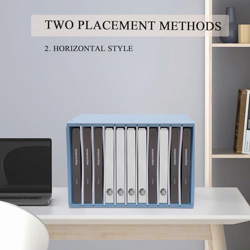 Vertical Desktop Sorter, 11 Slots Mail Organizer Vertical File ...