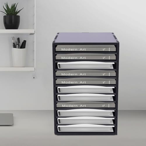 Vertical Desktop Sorter, Composite Panel Desk Shelf Organizer, 11 ...