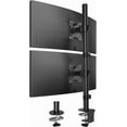 Vertical Dual Monitor Mount, Stacked Monitor Stand for 2 Monitors with ...