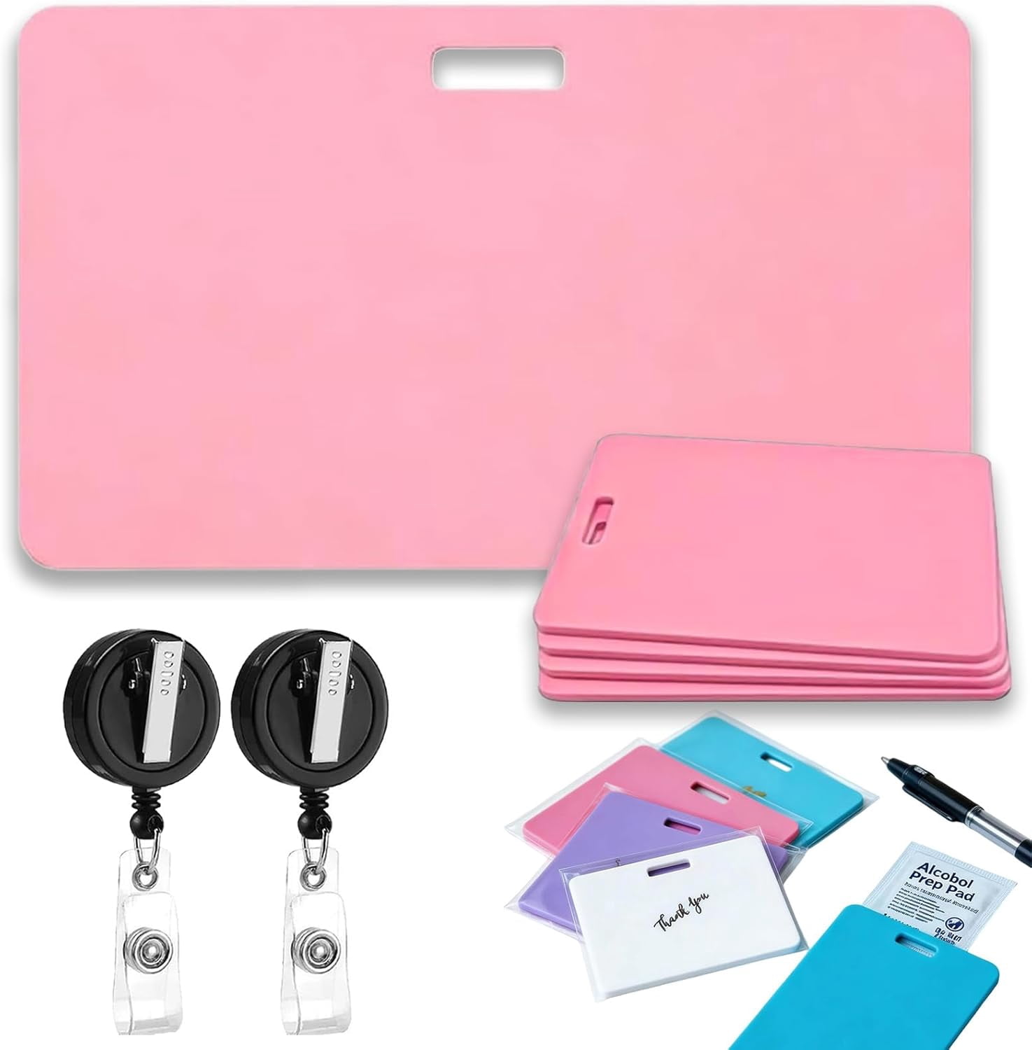 Vertical Erasable Badge Note, Reusable Silicone Erasable Badge Notepad ...