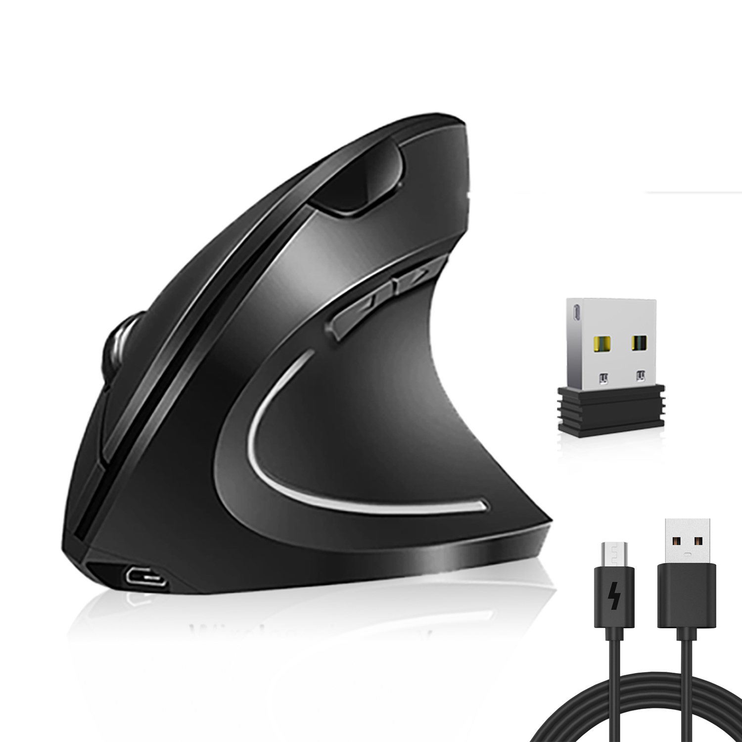 Anker 2.4G Wireless Vertical Ergonomic Optical Mouse, 800 / 1200 ...