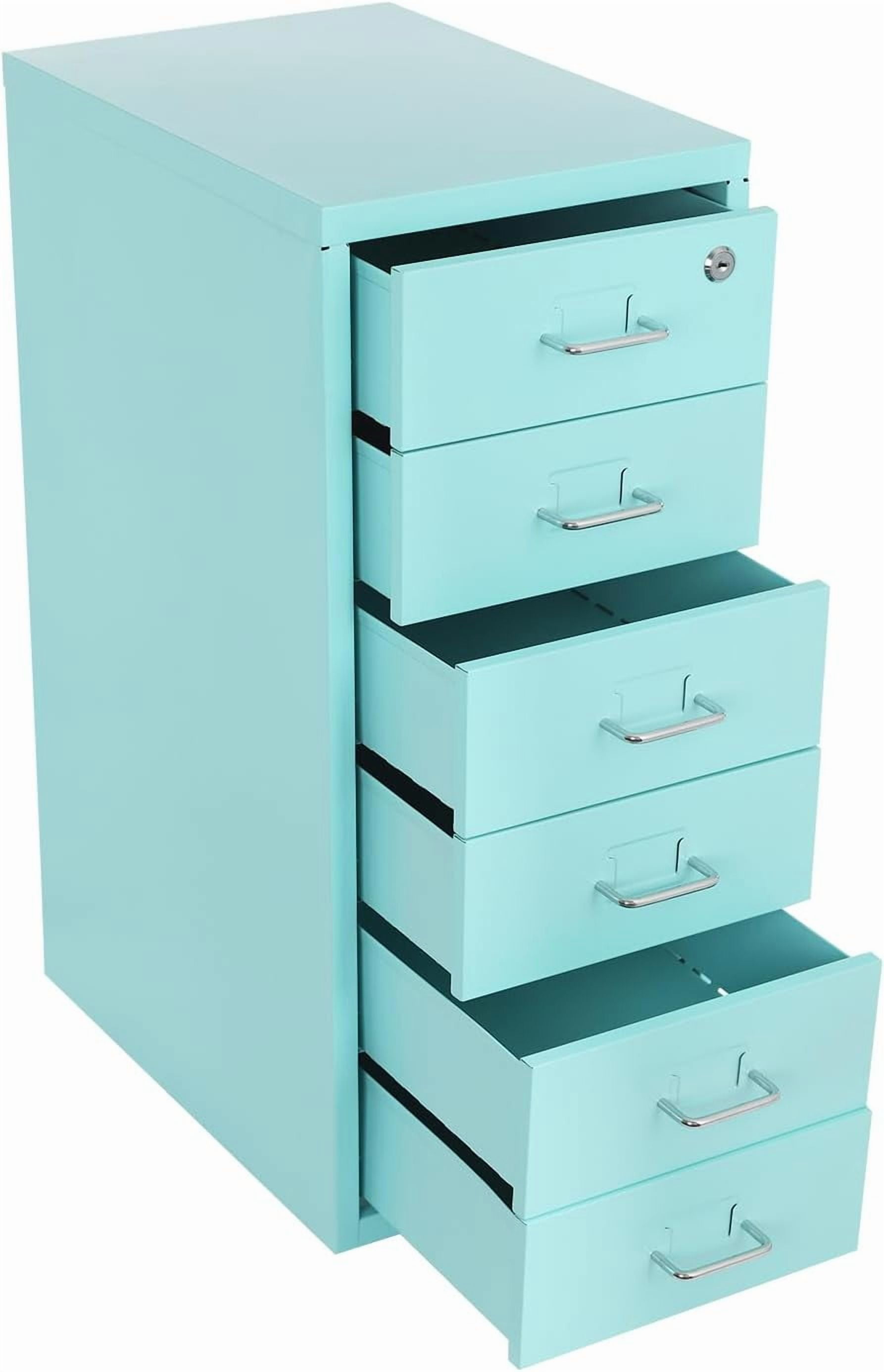 Vertical File Cabinet, 6 Tier Metal File Cabinets with Lock, Filing ...