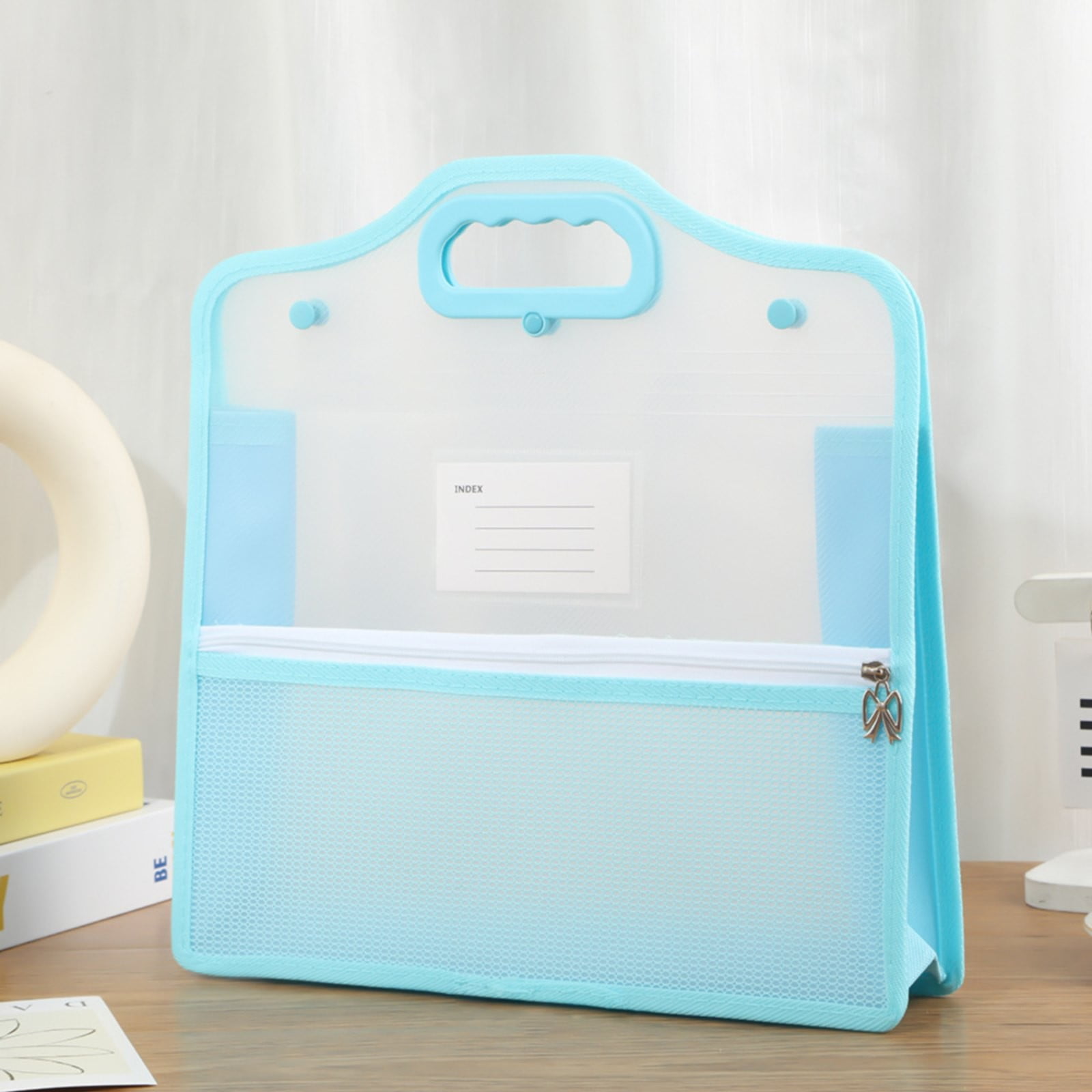 Vertical File Organizer Bag, File Folders, File Organizer with Labels ...