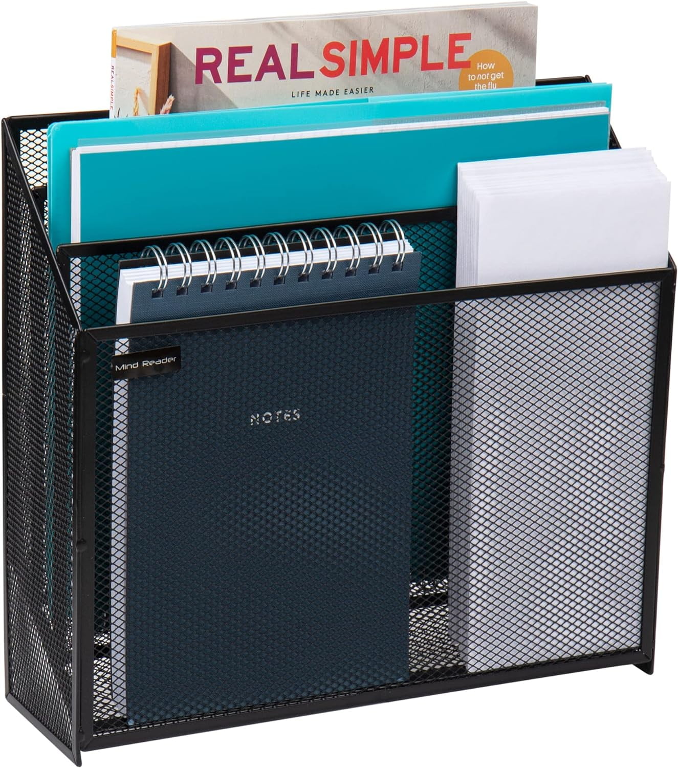 Vertical File Storage, Desktop Organizer, Workspace, Office, Metal Mesh ...