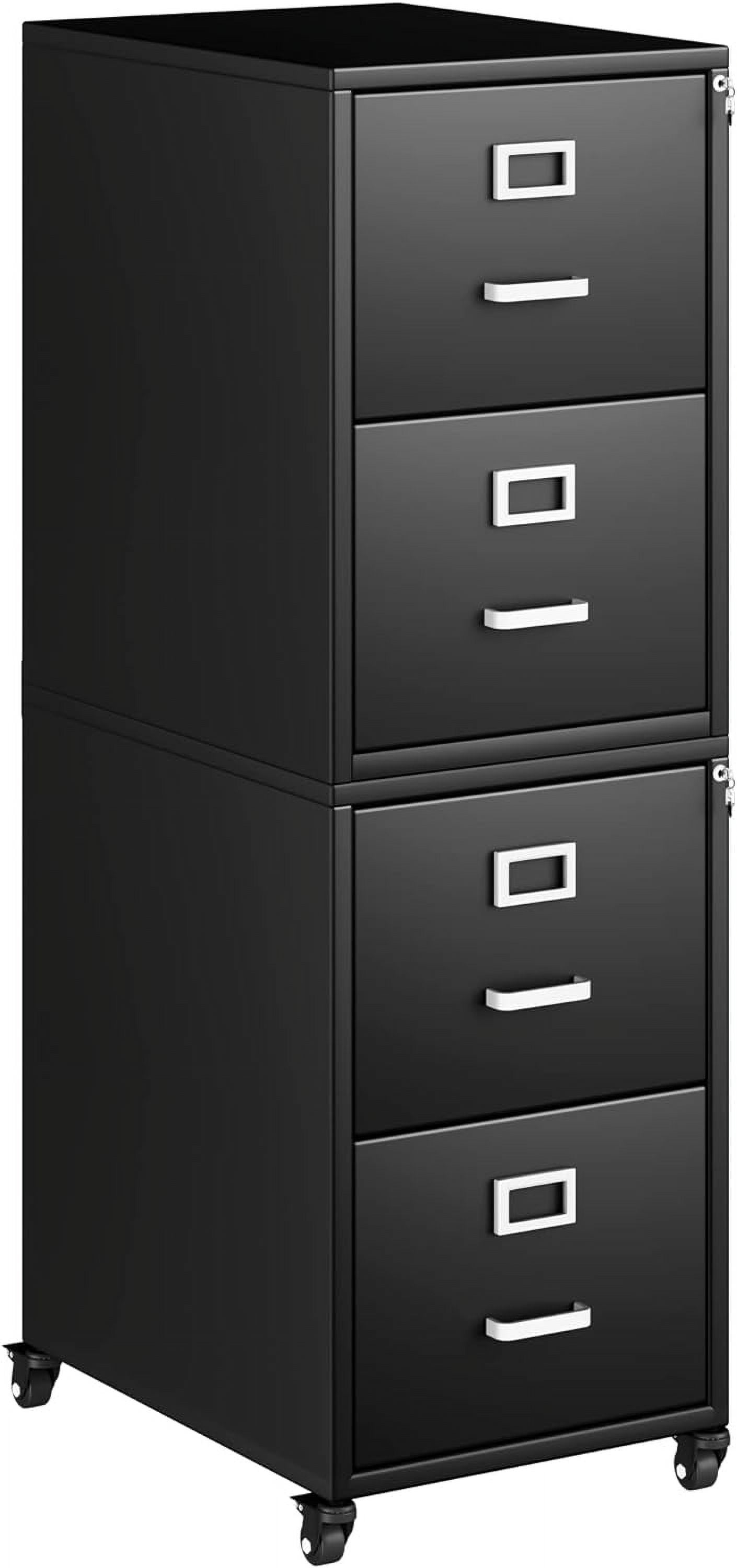 Vertical Filing Cabinet, 4-Drawer Detachable Office Storage Cabinet ...