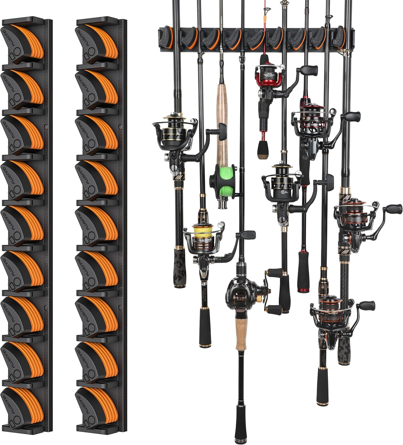 Vertical Fishing Rod Holder, Wall Mounted Fishing Rod Rack, Fishing ...