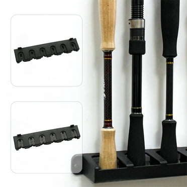 Vertical Fishing Rod Rack, Fishing Pole Holder Wall Mount Fishing Pole ...