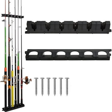 Vertical Fishing Rod Rack, Fishing Pole Holder Wall Mount Fishing Pole ...