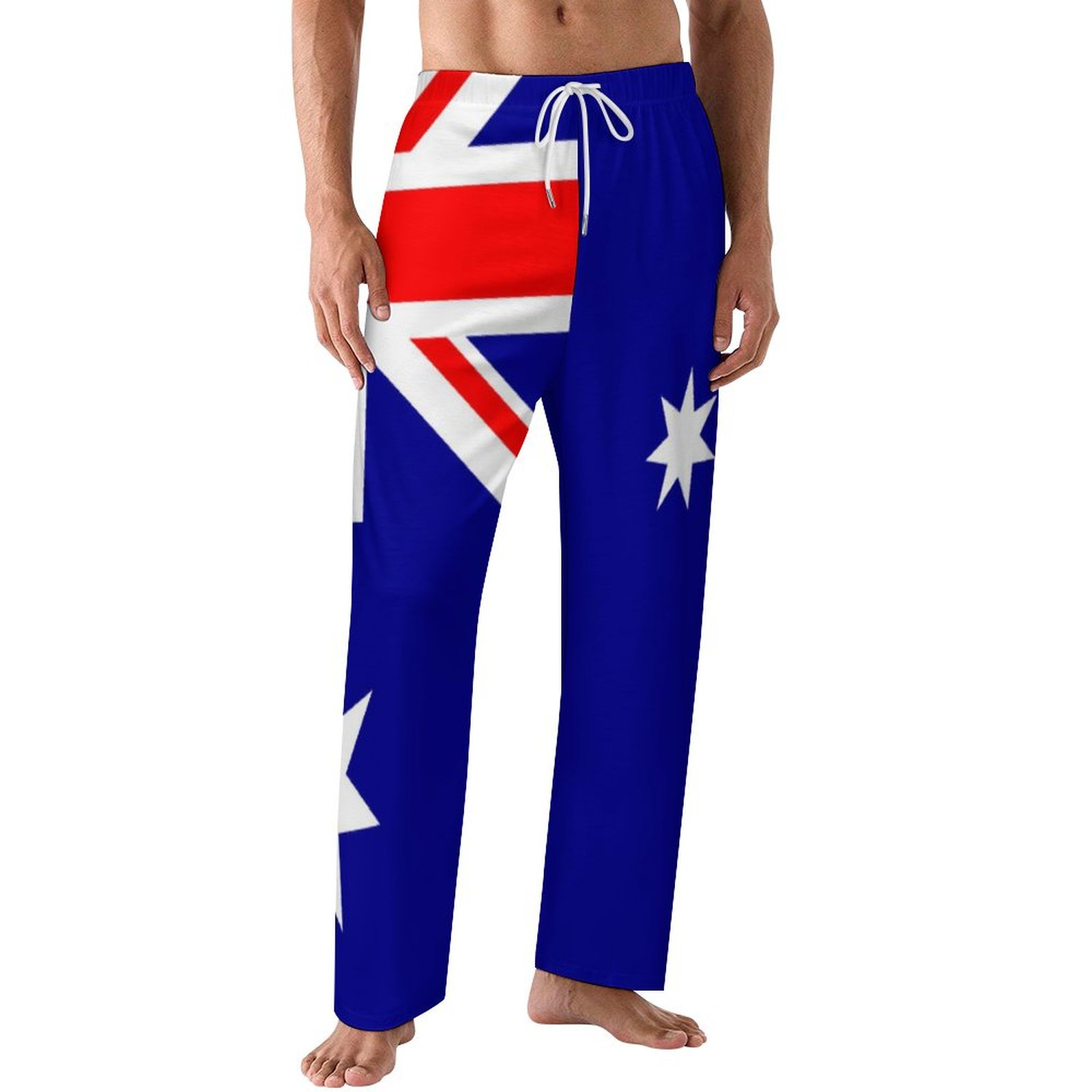 Vertical Flag of Australia Mens Pajamas Pajama Pants Mens Sleepwear ...